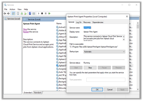 Aptean-Print - Troubleshooting