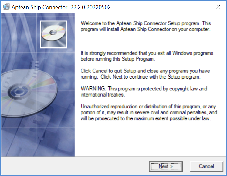ApteanShip - Aptean Ship Connector Installation