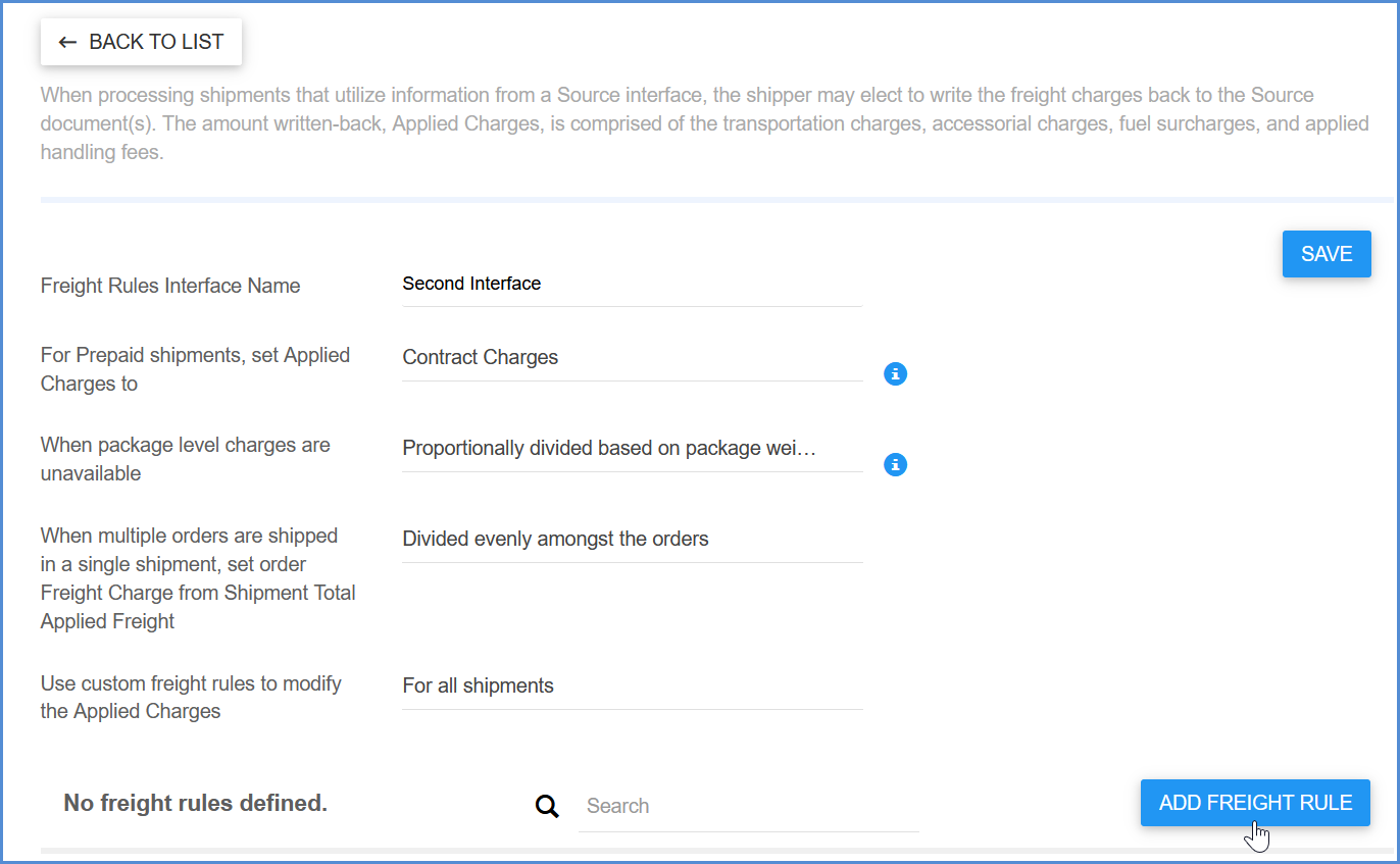 ApteanShip - Increase Shipment Freight $5 Per Shipment