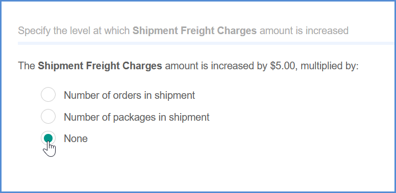 ApteanShip - Increase Shipment Freight $5 Per Shipment
