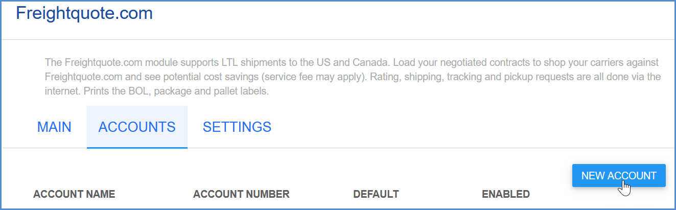 ApteanShip - Freightquote.com Setup