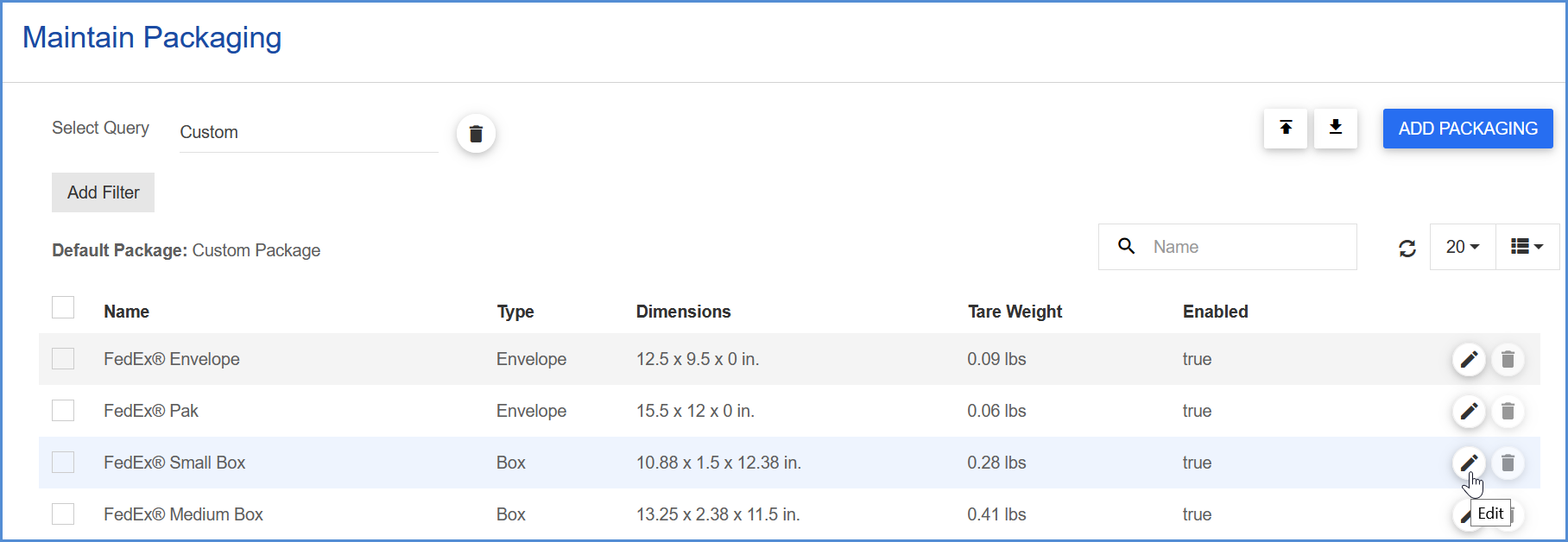ApteanShip - Packaging Overview