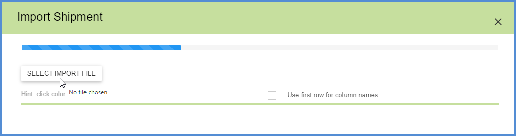ApteanShip - Import Template Setup