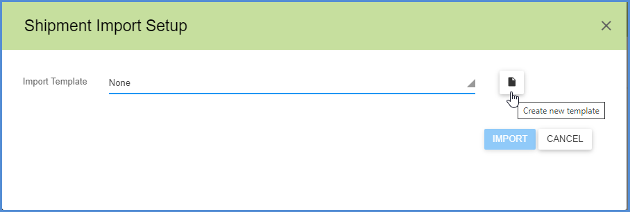 ApteanShip - Import Template Setup