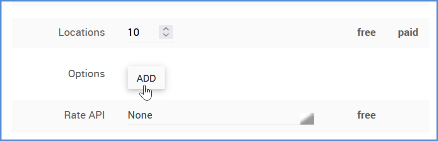 ApteanShip - Adding Options in the SMS