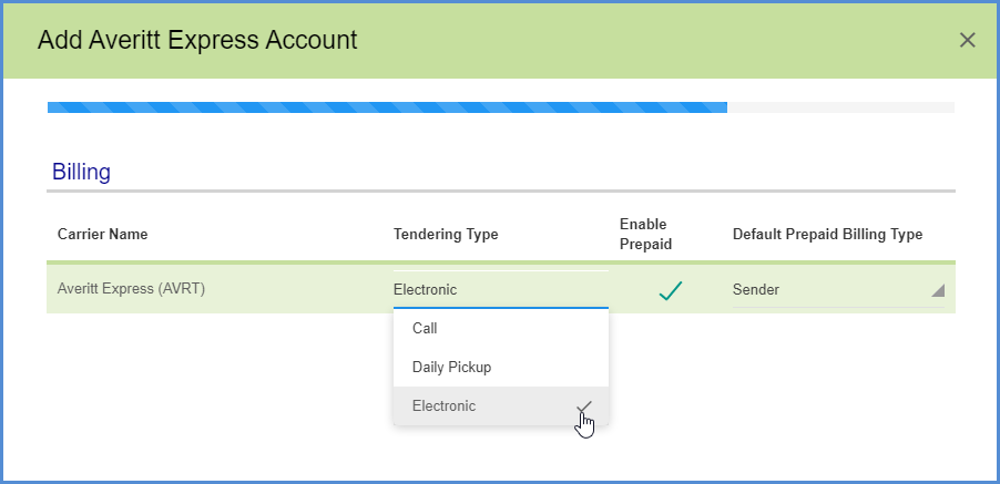 ApteanShip - Averitt Express Setup