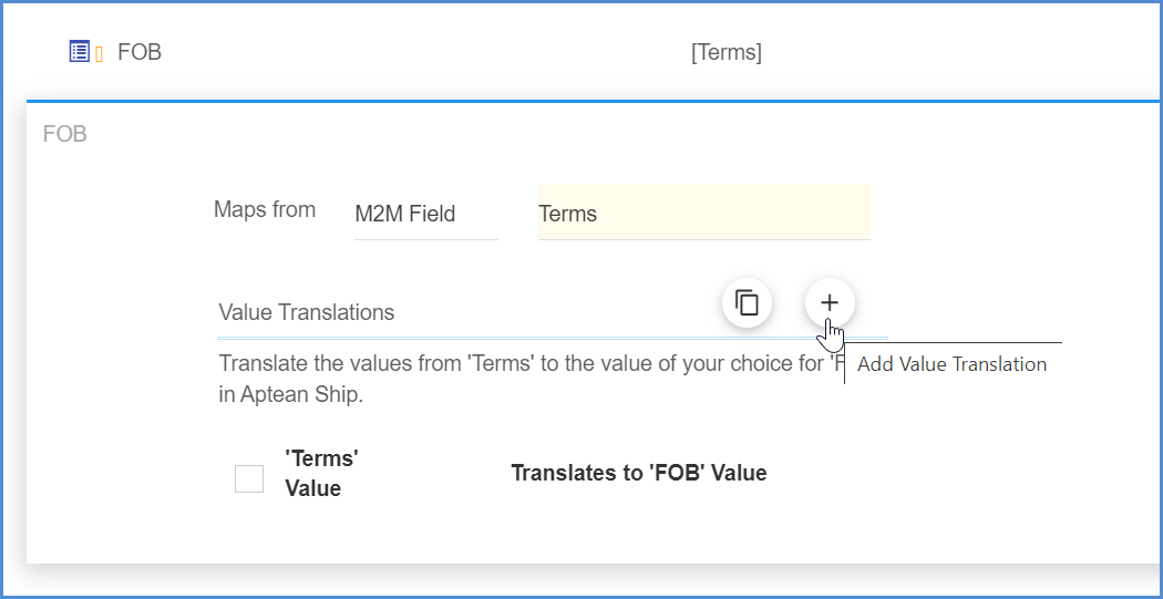 ApteanShip - Mapping M2M Fields