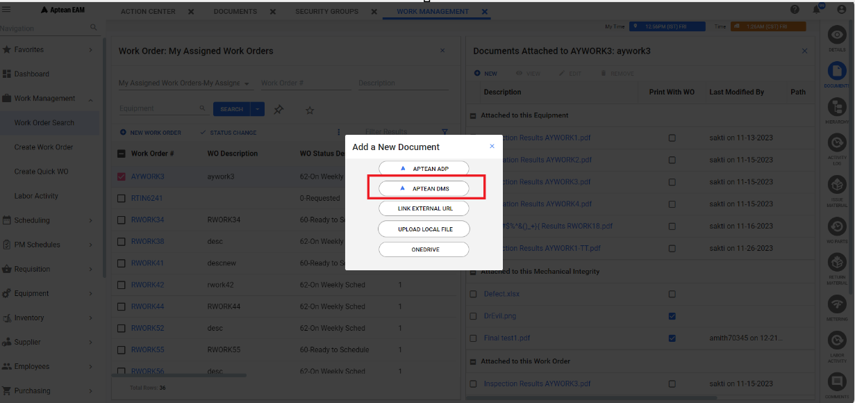 EAM - Disabling DMS for a Plant