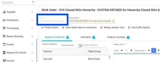 EAM - Create queries