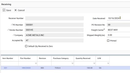 Invoice-Automation - Made2Manage Typical Purchase Order to Invoice Process